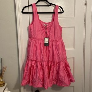 Aureta | Dresses | Aureta Studio Hot Pink Dahlia Mini Dress | Poshmark